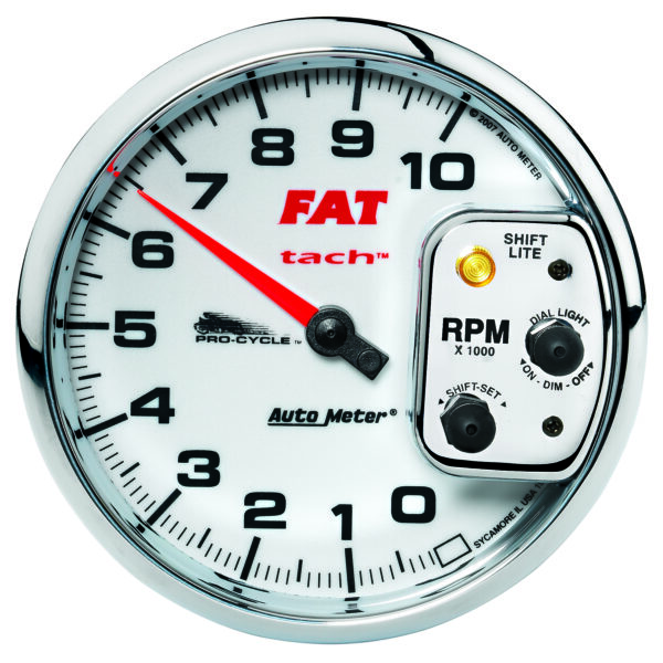 AUTOMETER Tachometer Gauge 5", 10K RPM, Shift- Lite, 2&4 Cylinder ...