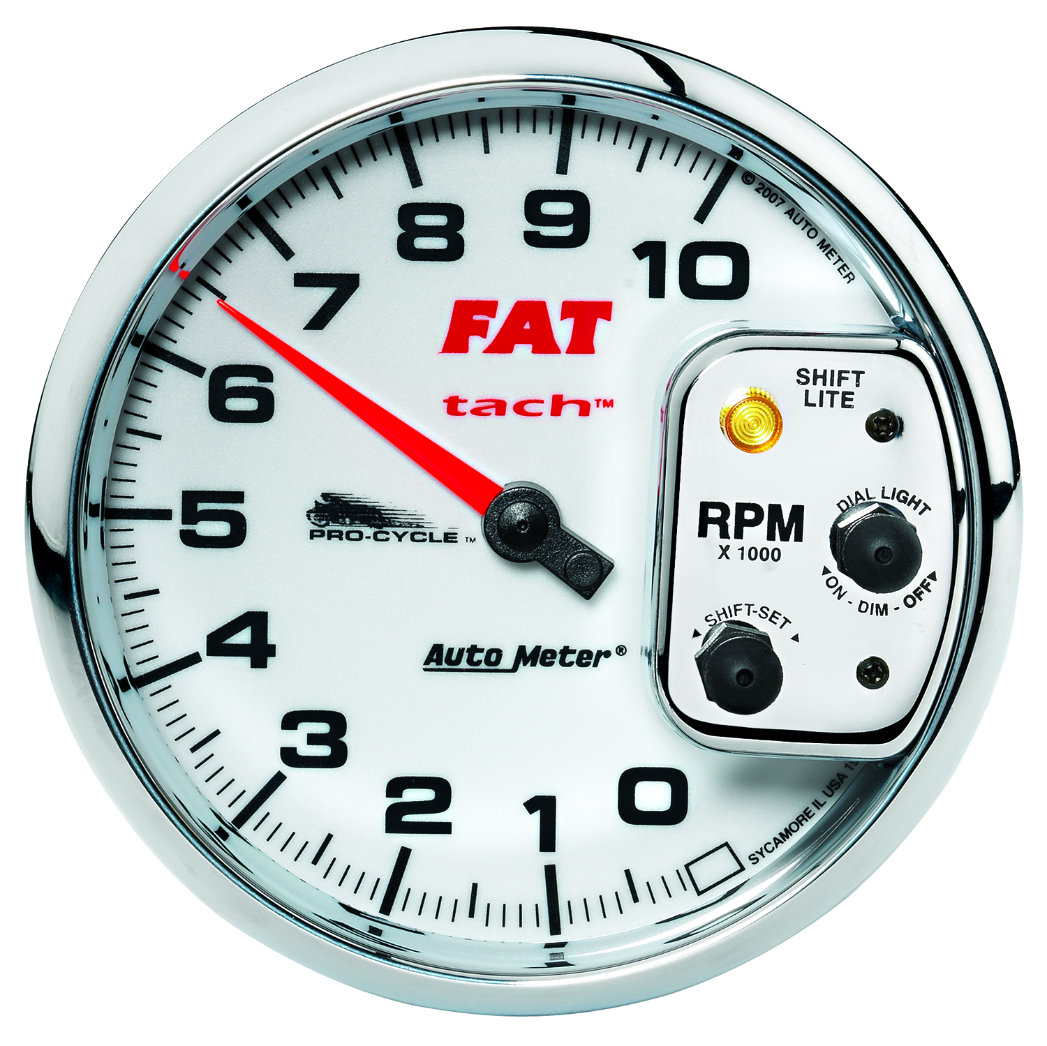 AUTOMETER Tachometer Gauge 5", 10K RPM, Shift- Lite, 2&4 Cylinder ...