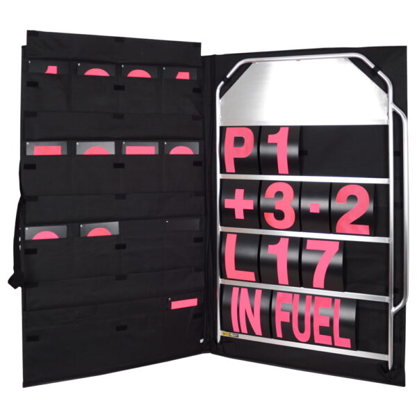 BROWN & GEESON Large Silver Pit Board Kit- Pink Numbers & Bag