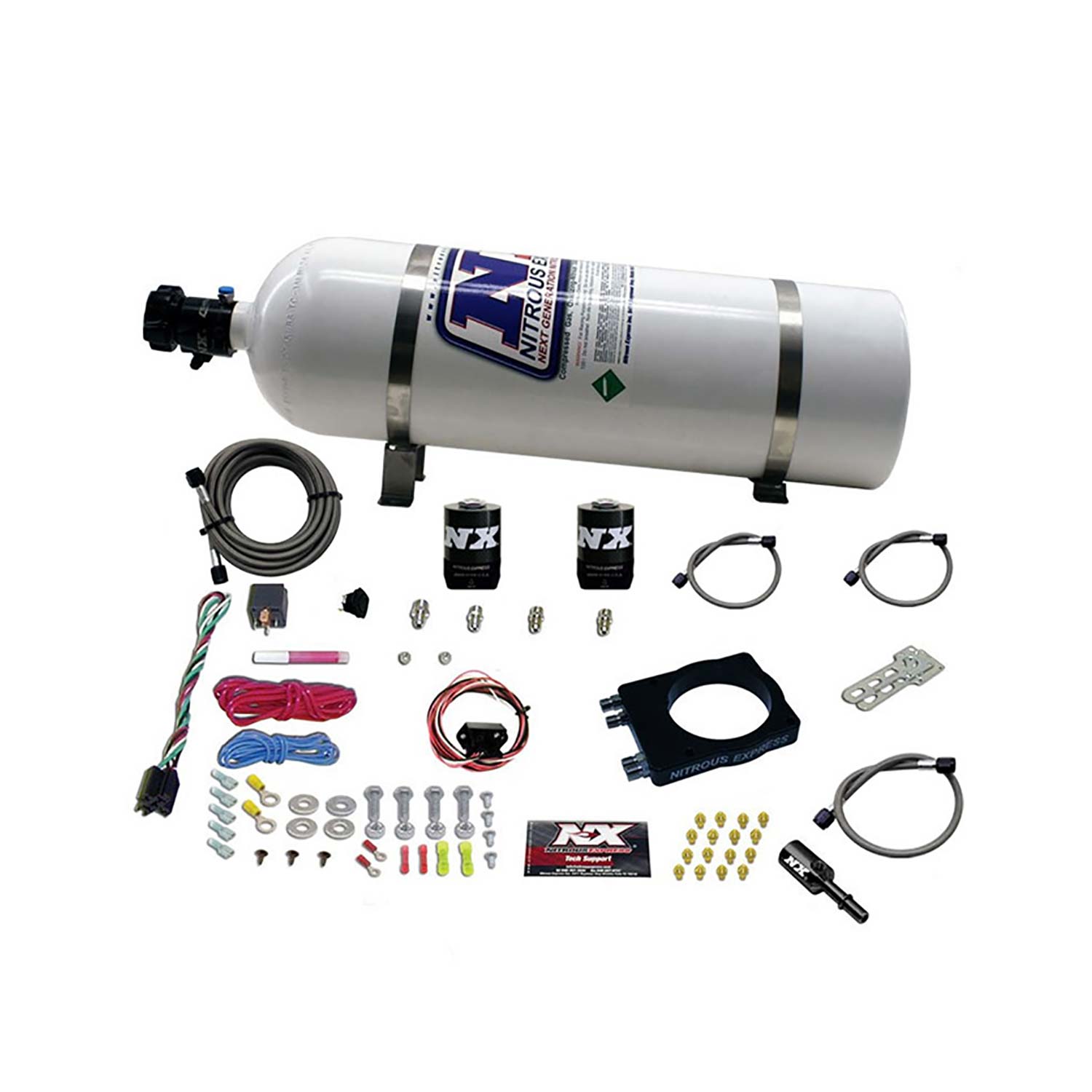 NITROUS EXPRESS Dodge Hemi Plate System (50-400HP) W/ 15lb Bottle
